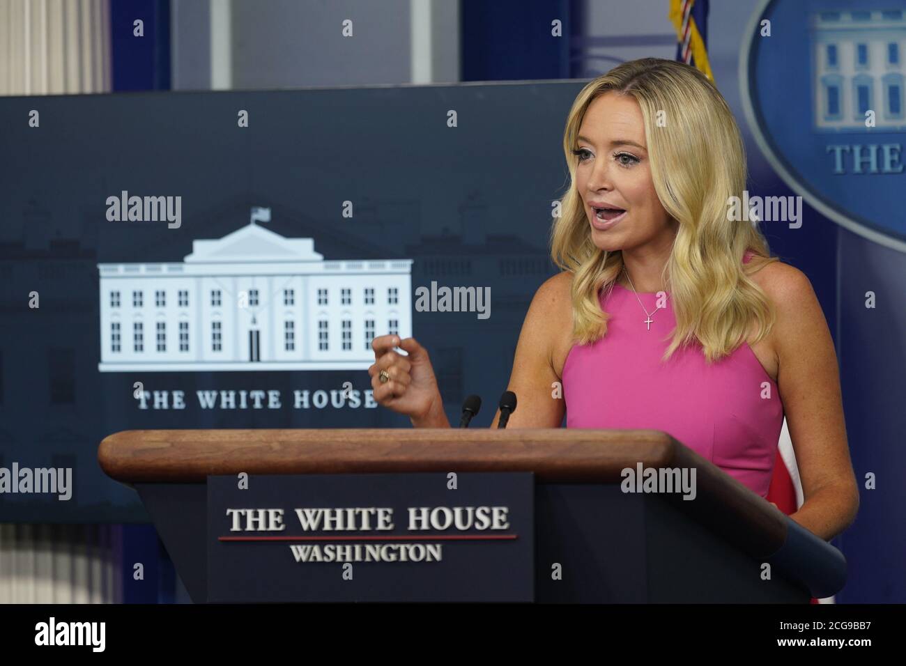 White House Press Secretary Kayleigh McEnany conducts a press briefing ...