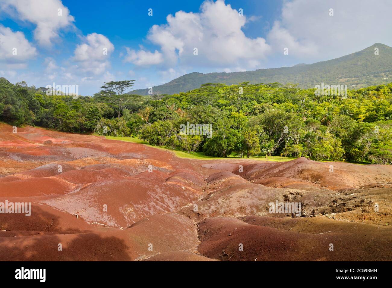 Seven Colored Earth, Chamarel, Mauritius, Indian Ocean, Africa Stock ...