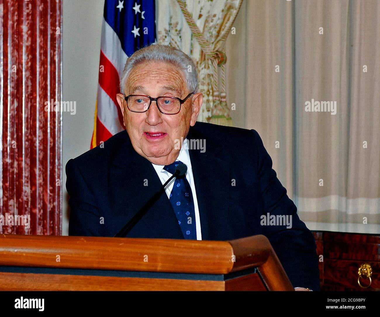 Henry Kissinger speaking at the American Academy of Diplomacy's 17th ...