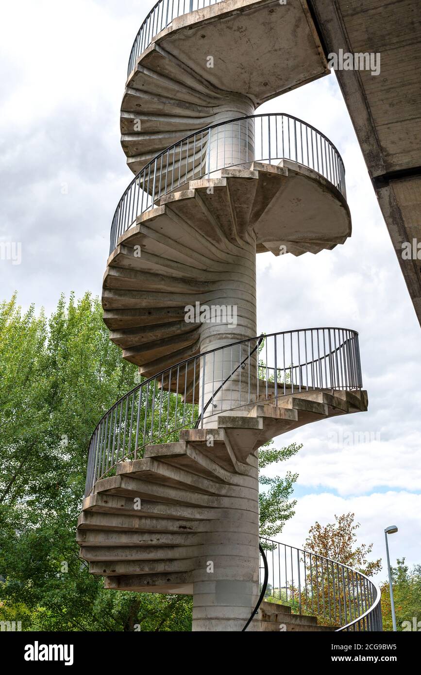 Concrete spiral staircase hi-res stock photography and images - Alamy