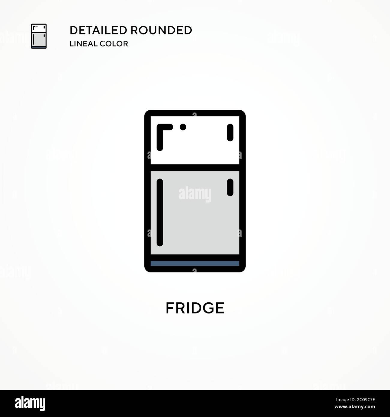 Fridge vector icon. Modern vector illustration concepts. Easy to edit ...