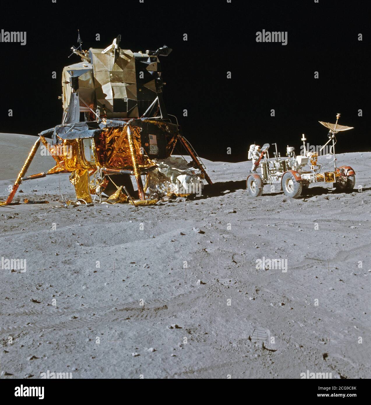 (21 April 1972) --- An excellent view of the Lunar Module (LM) "Orion ...