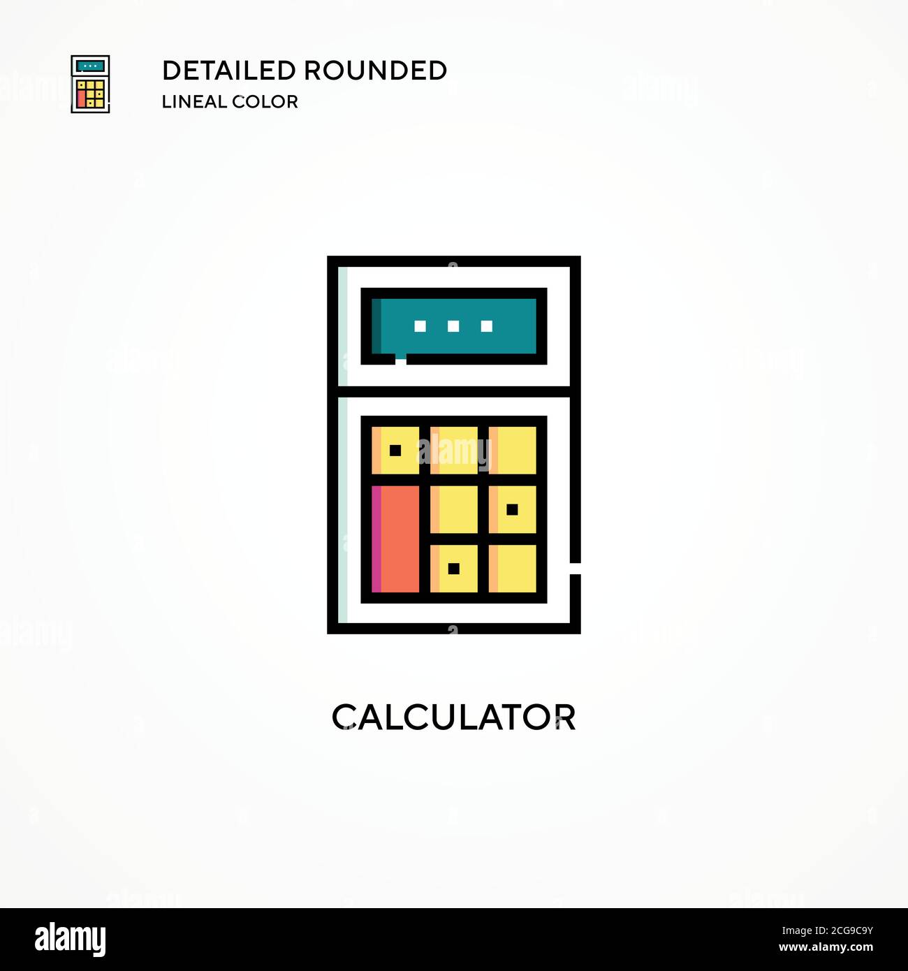 Calculator vector icon. Modern vector illustration concepts. Easy to ...