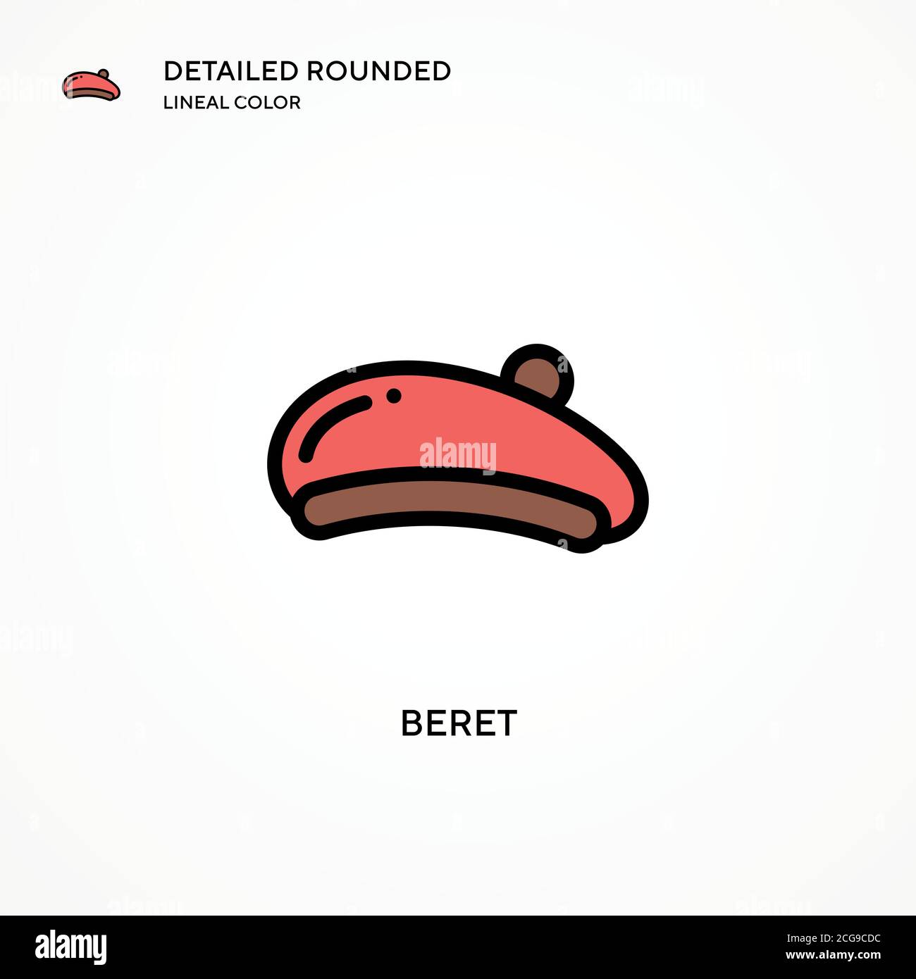 Beret vector icon. Modern vector illustration concepts. Easy to edit ...