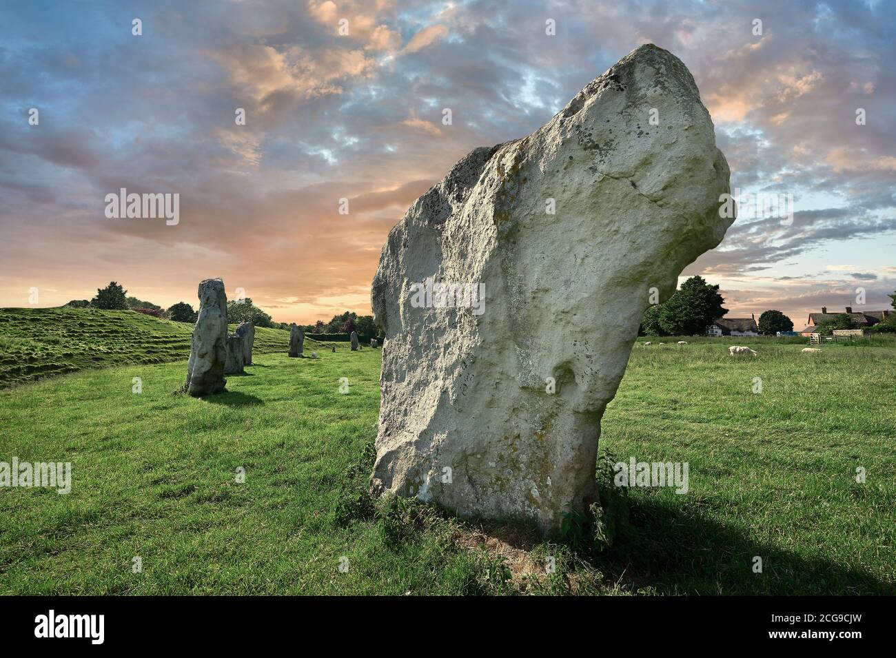 Avebury Neolithic standing stone Circle the largest in England ...