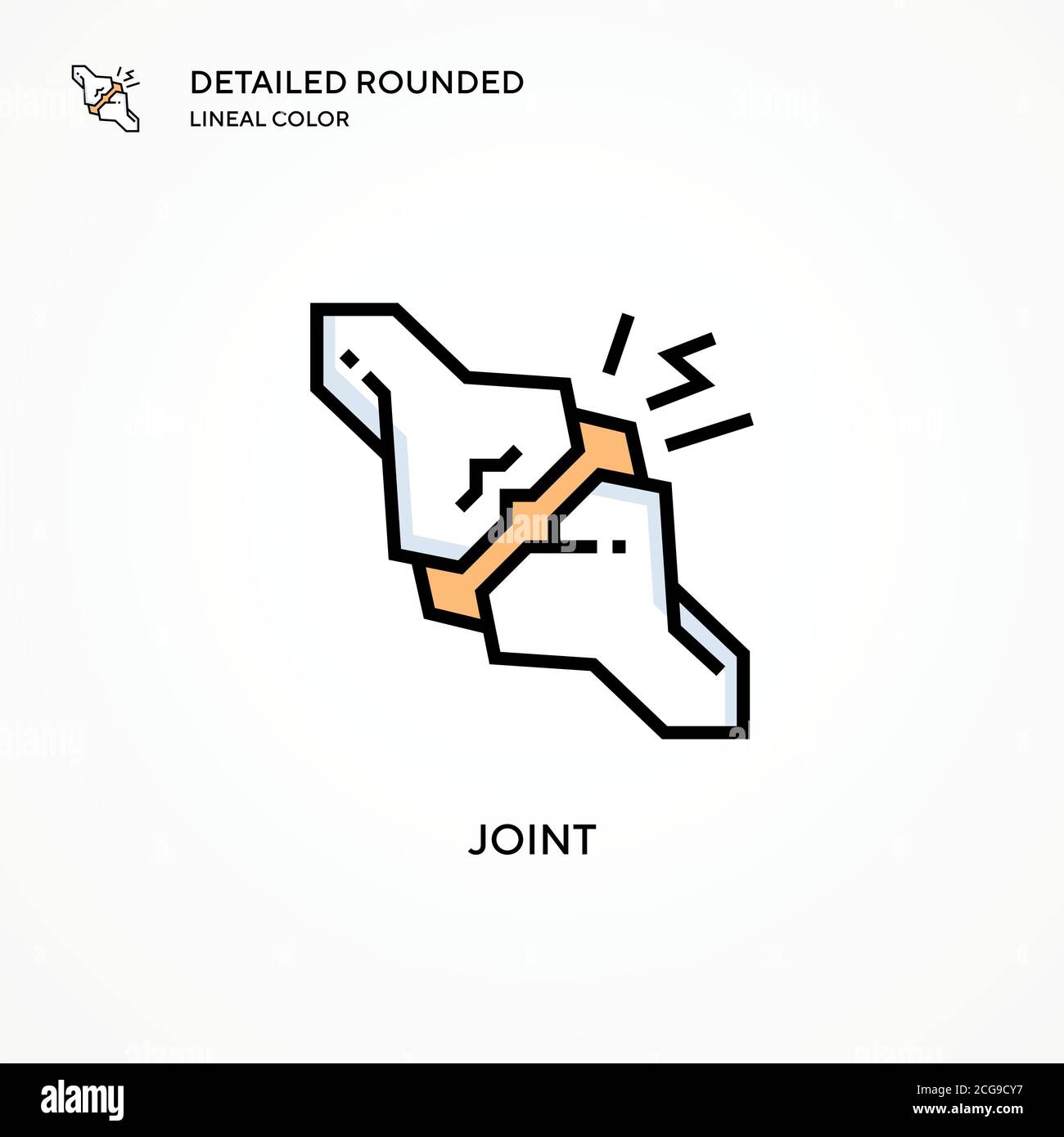 Joint vector icon. Modern vector illustration concepts. Easy to edit ...