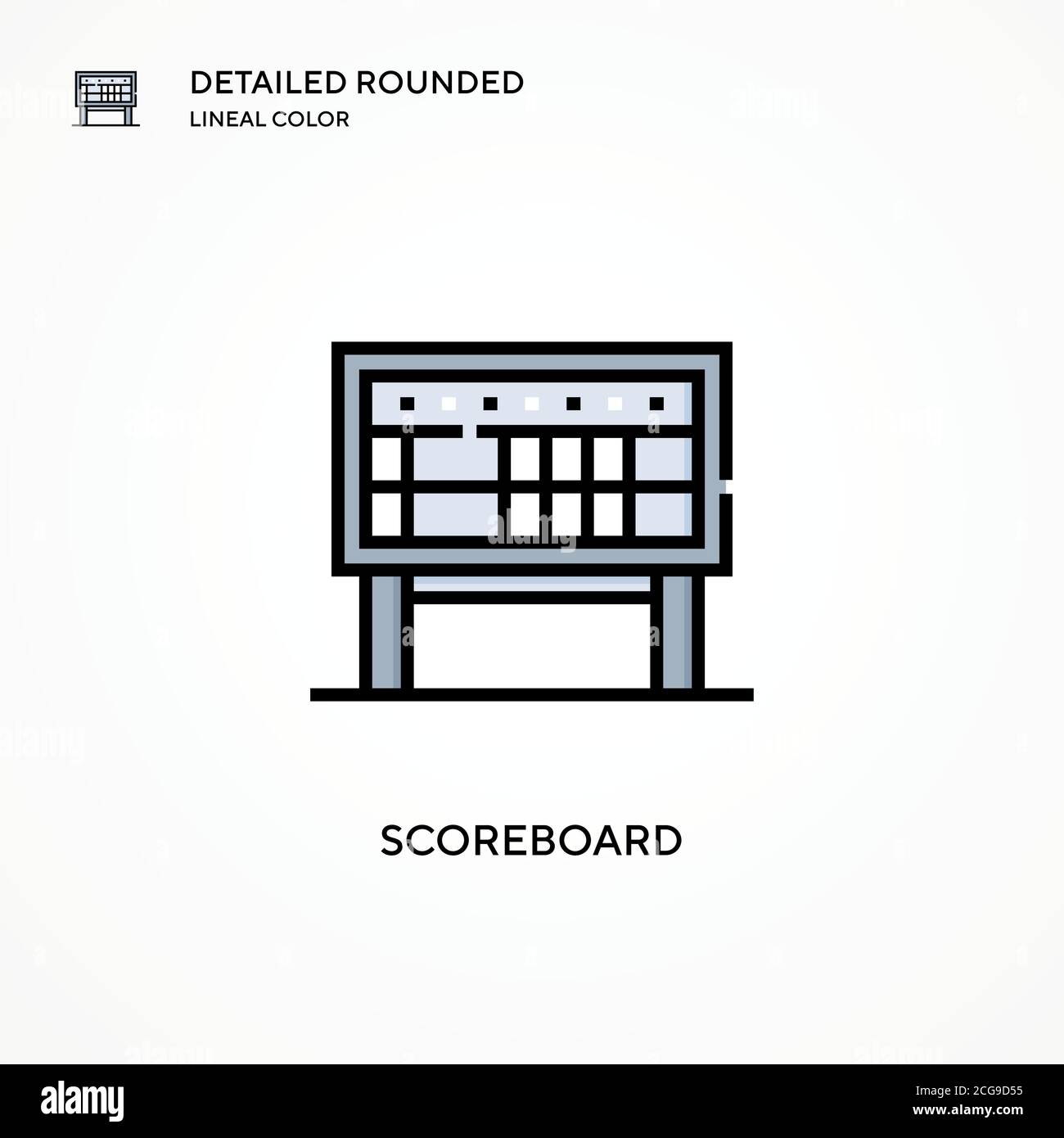 Scoreboard vector icon. Modern vector illustration concepts. Easy to ...