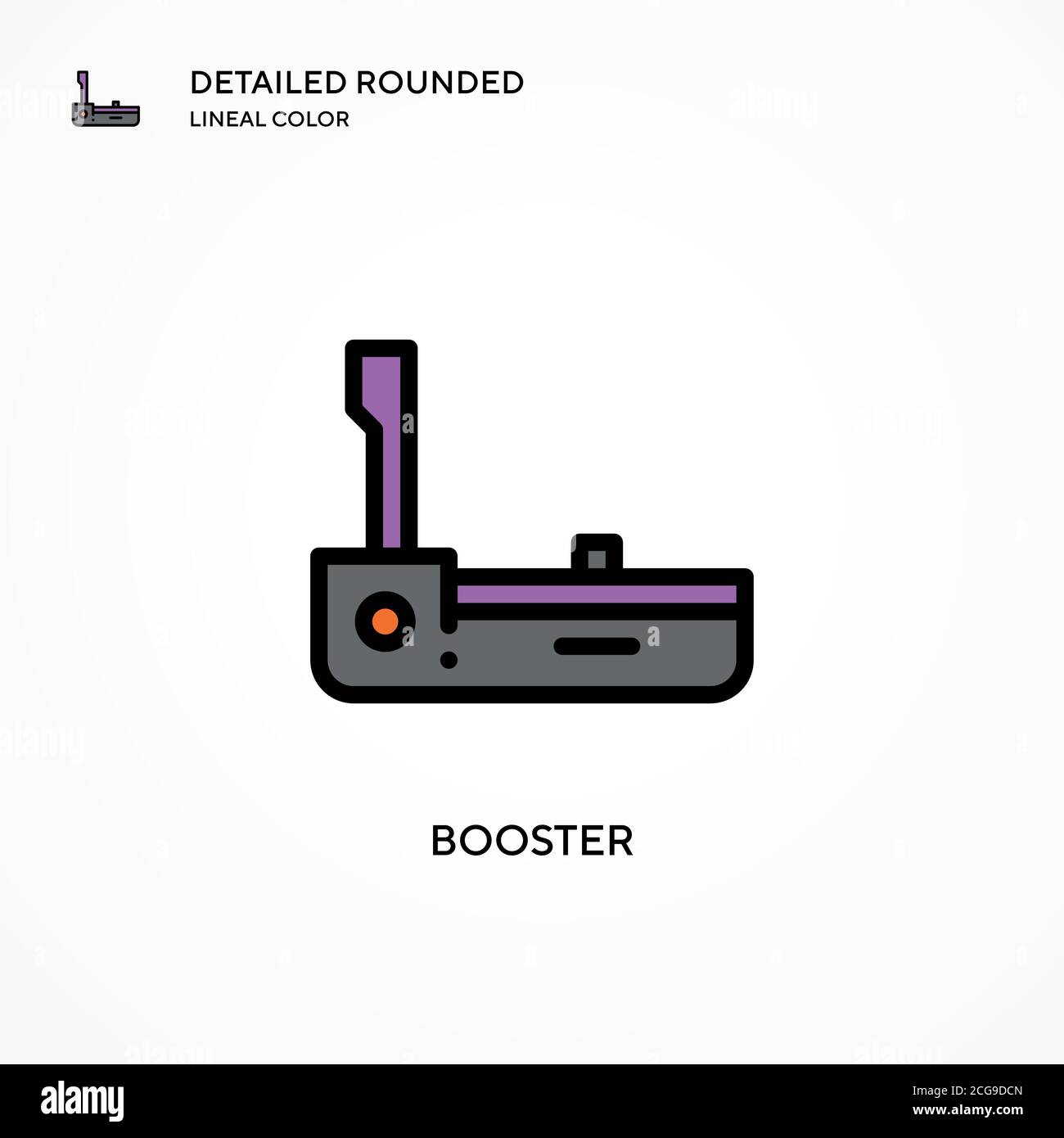 Booster vector icon. Modern vector illustration concepts. Easy to edit ...