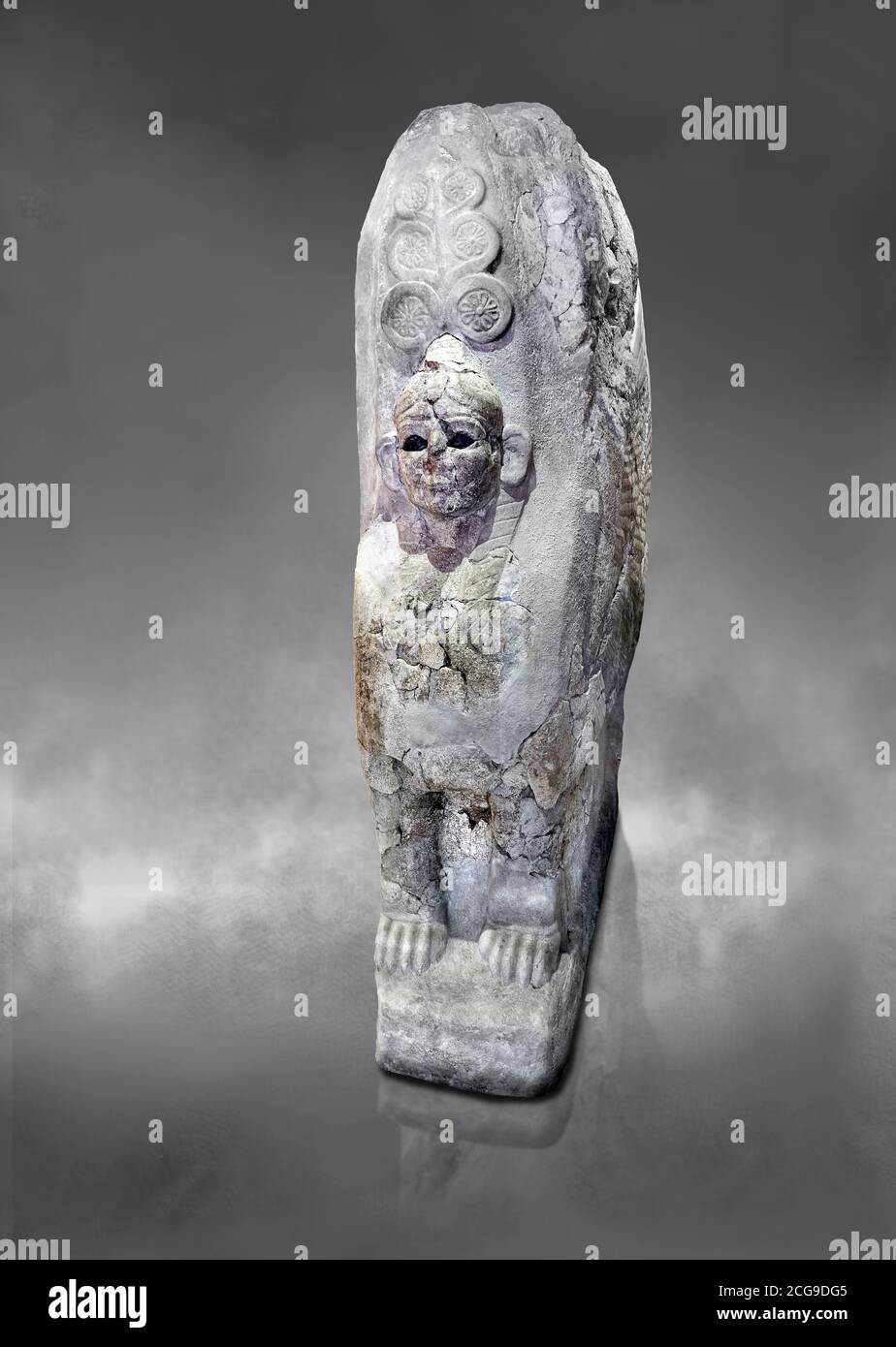 Hittite sphinx sculpture of one of the 4 sphinx's from the Sphinx gate ...