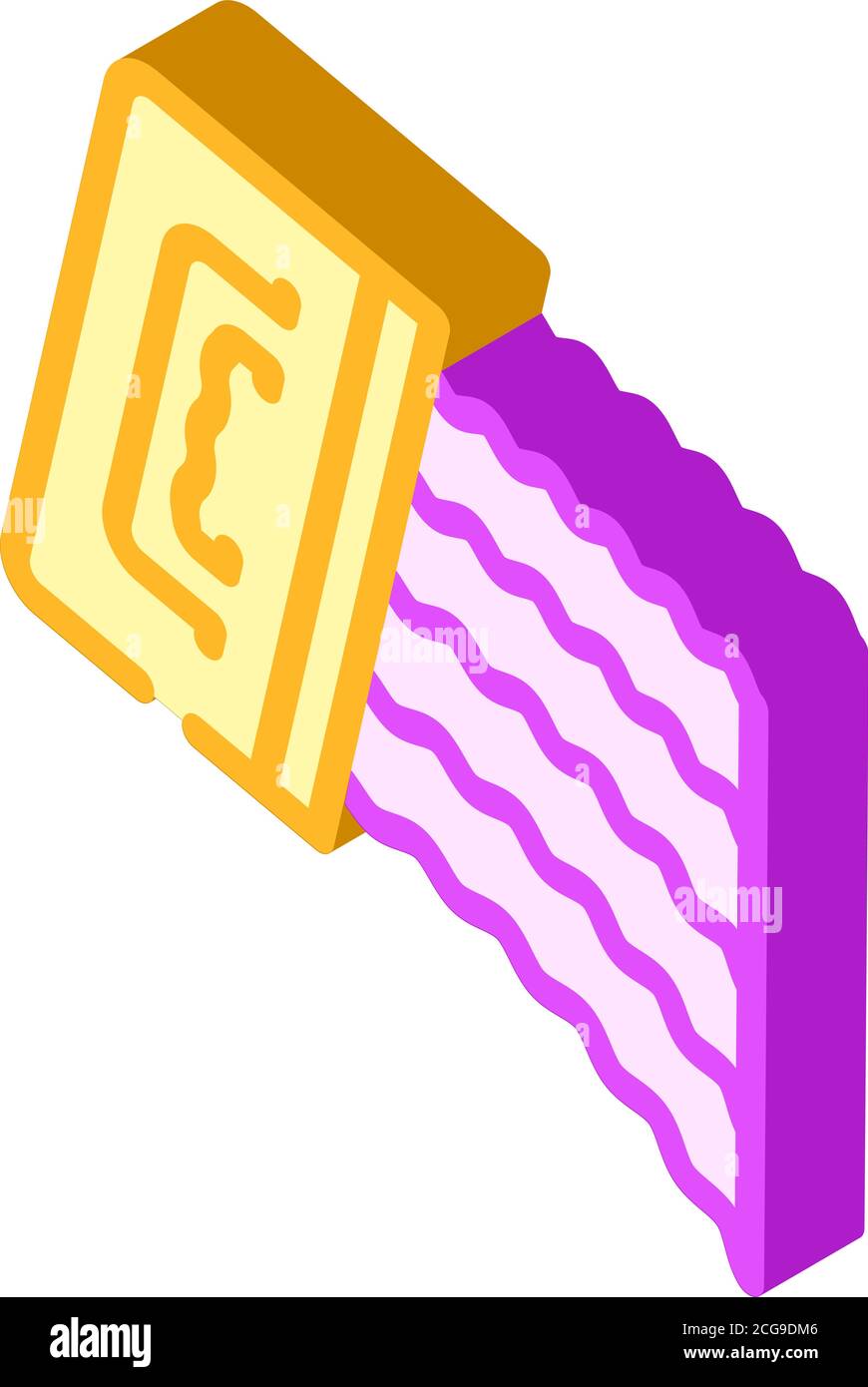 applying moisture barrier isometric icon vector illustration Stock ...