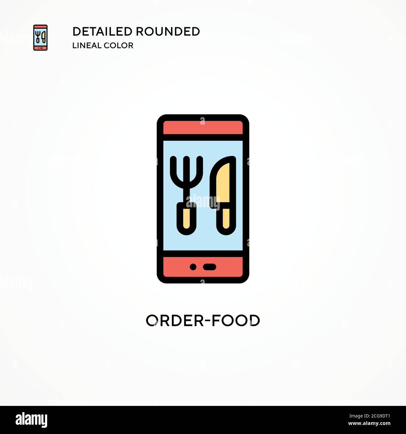 Order-food vector icon. Modern vector illustration concepts. Easy to ...