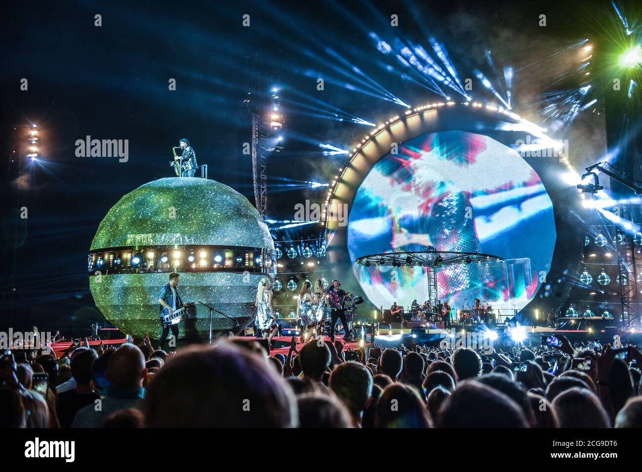 Concert show performance of the most popular music band in Latvia ...