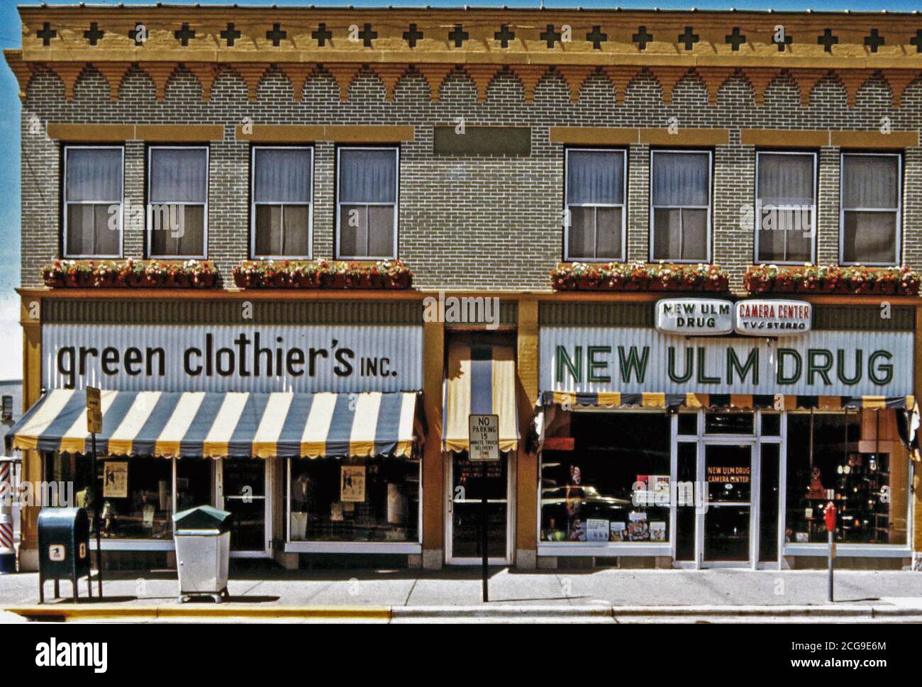 Restored Older Building in New Ulm, Minnesota, on Minnesota Street ...