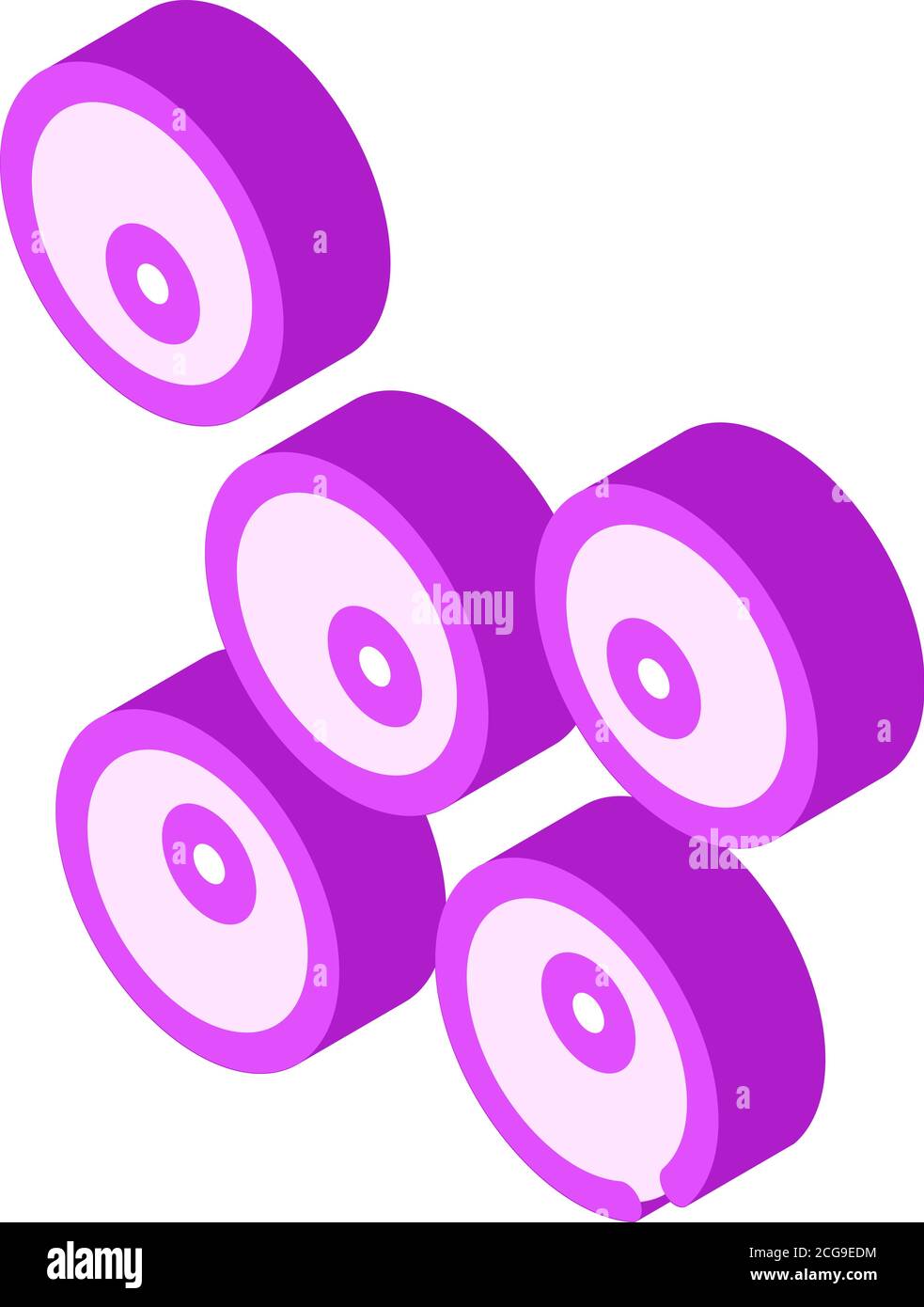 coccus bacteria isometric icon vector isolated illustration Stock ...