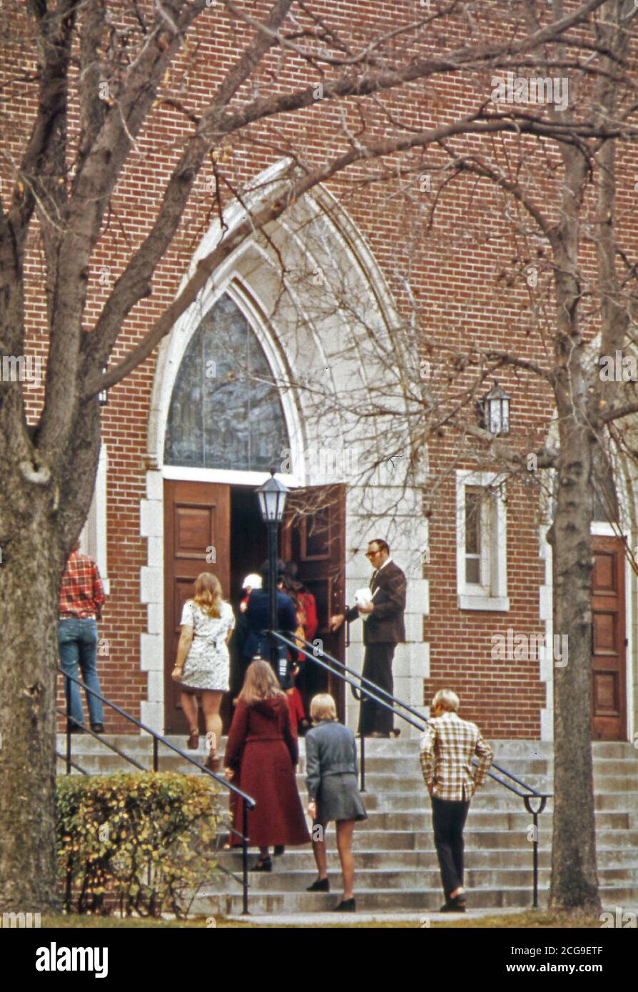 1974 - Lutherans Members of the Congregation Are Shown Entering St ...