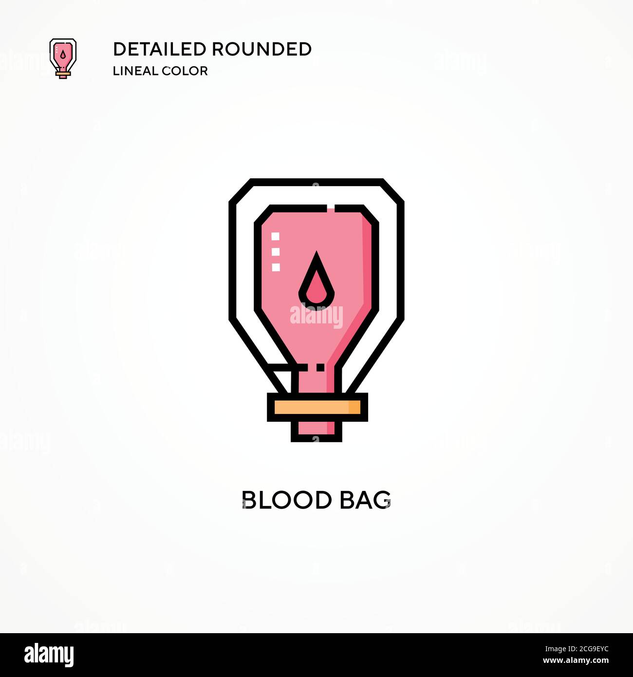 Blood bag vector icon. Modern vector illustration concepts. Easy to ...