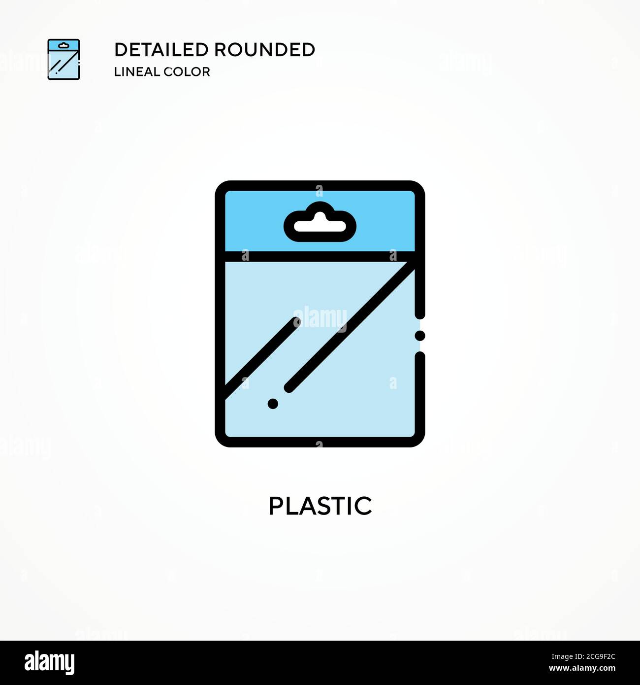 Plastic vector icon. Modern vector illustration concepts. Easy to edit ...