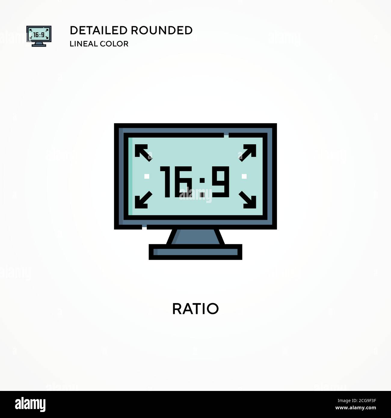 Ratio vector icon. Modern vector illustration concepts. Easy to edit ...
