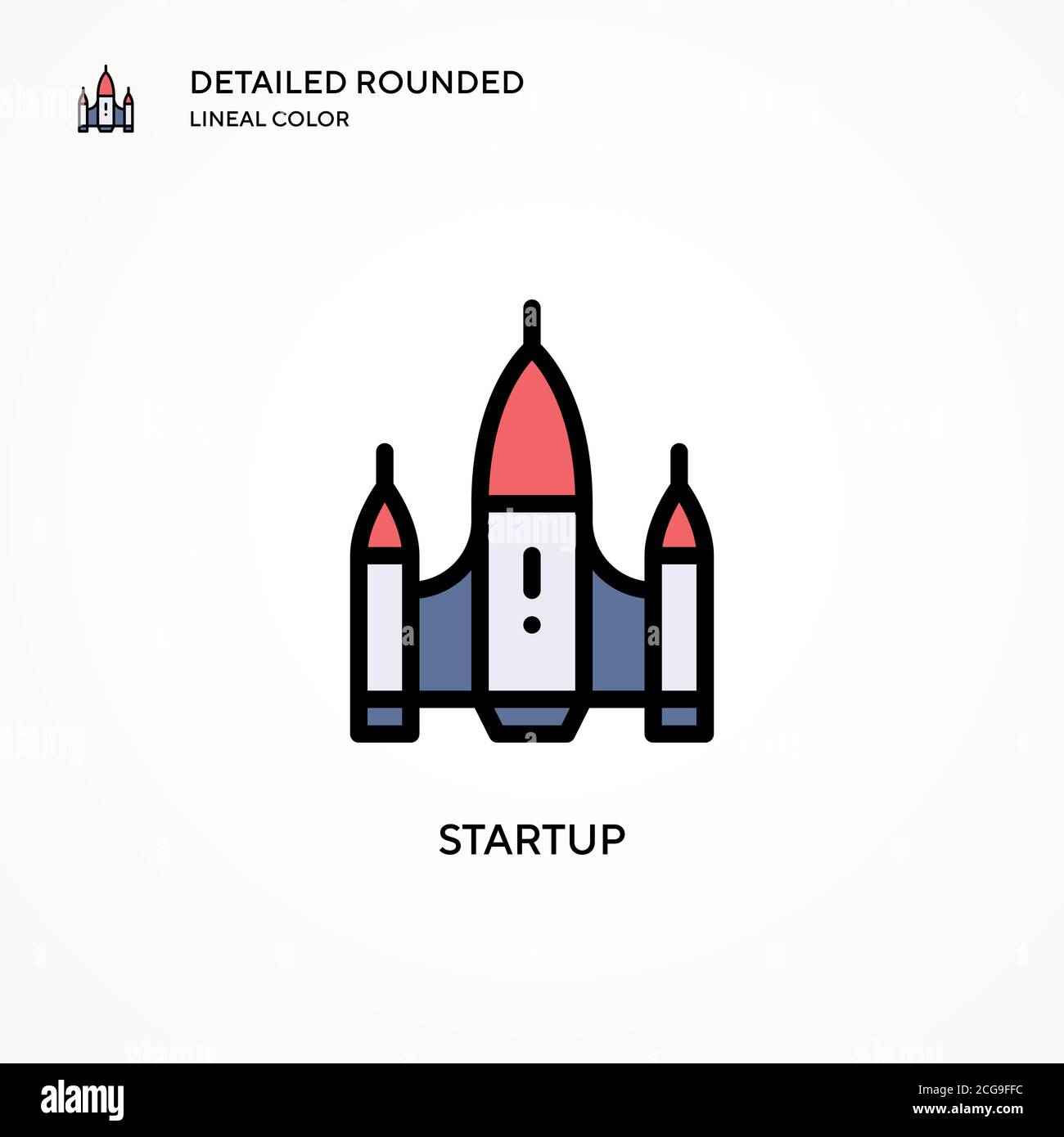 Startup vector icon. Modern vector illustration concepts. Easy to edit ...