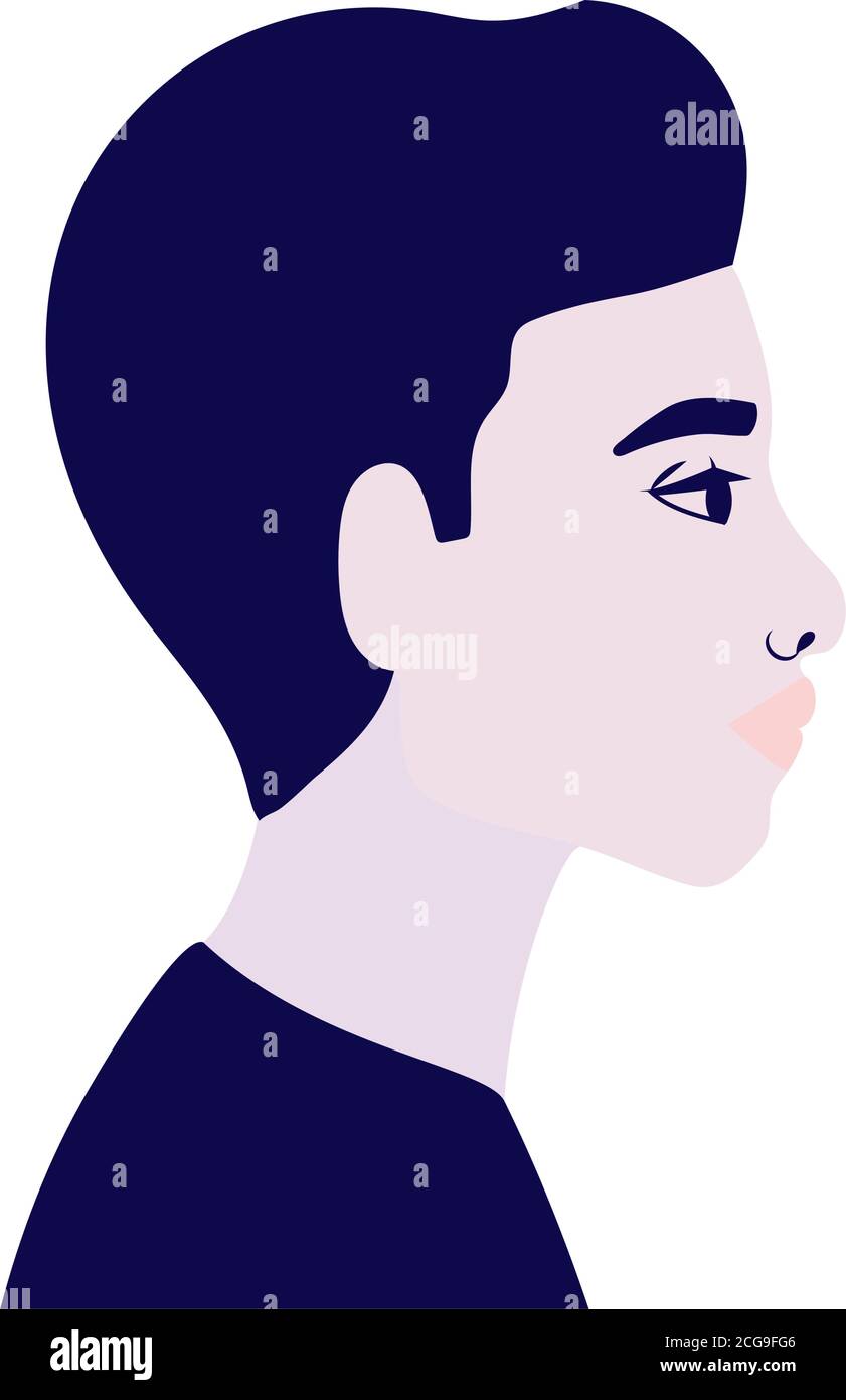 man cartoon in side view vector design Stock Vector Image & Art - Alamy