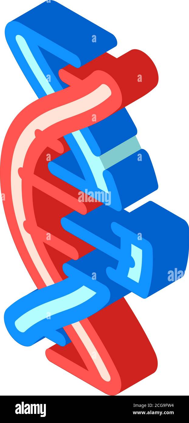 dna code isometric icon vector isolated illustration Stock Vector Image ...
