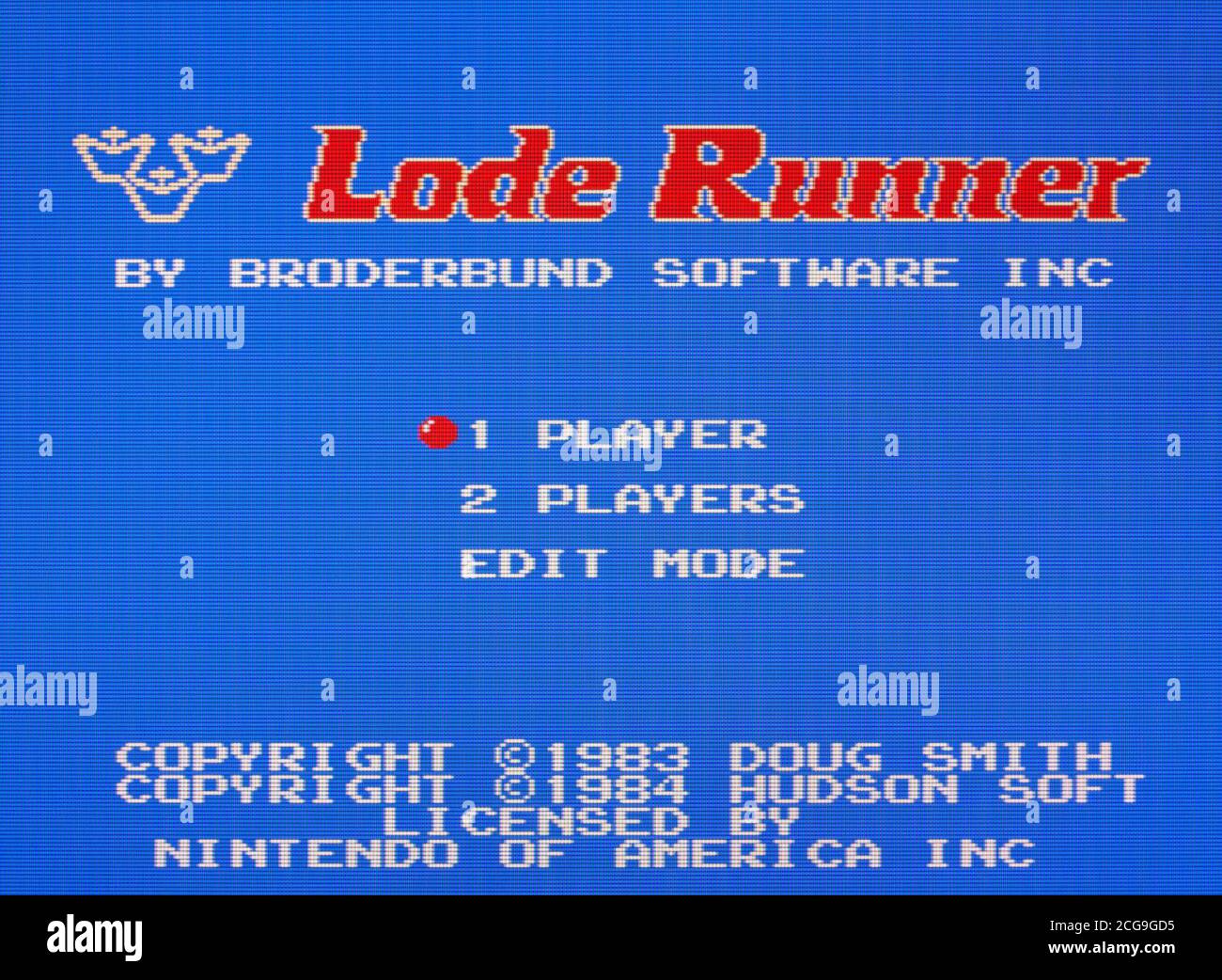 Lode Runner - Nintendo Entertainment System - NES Videogame - Editorial ...
