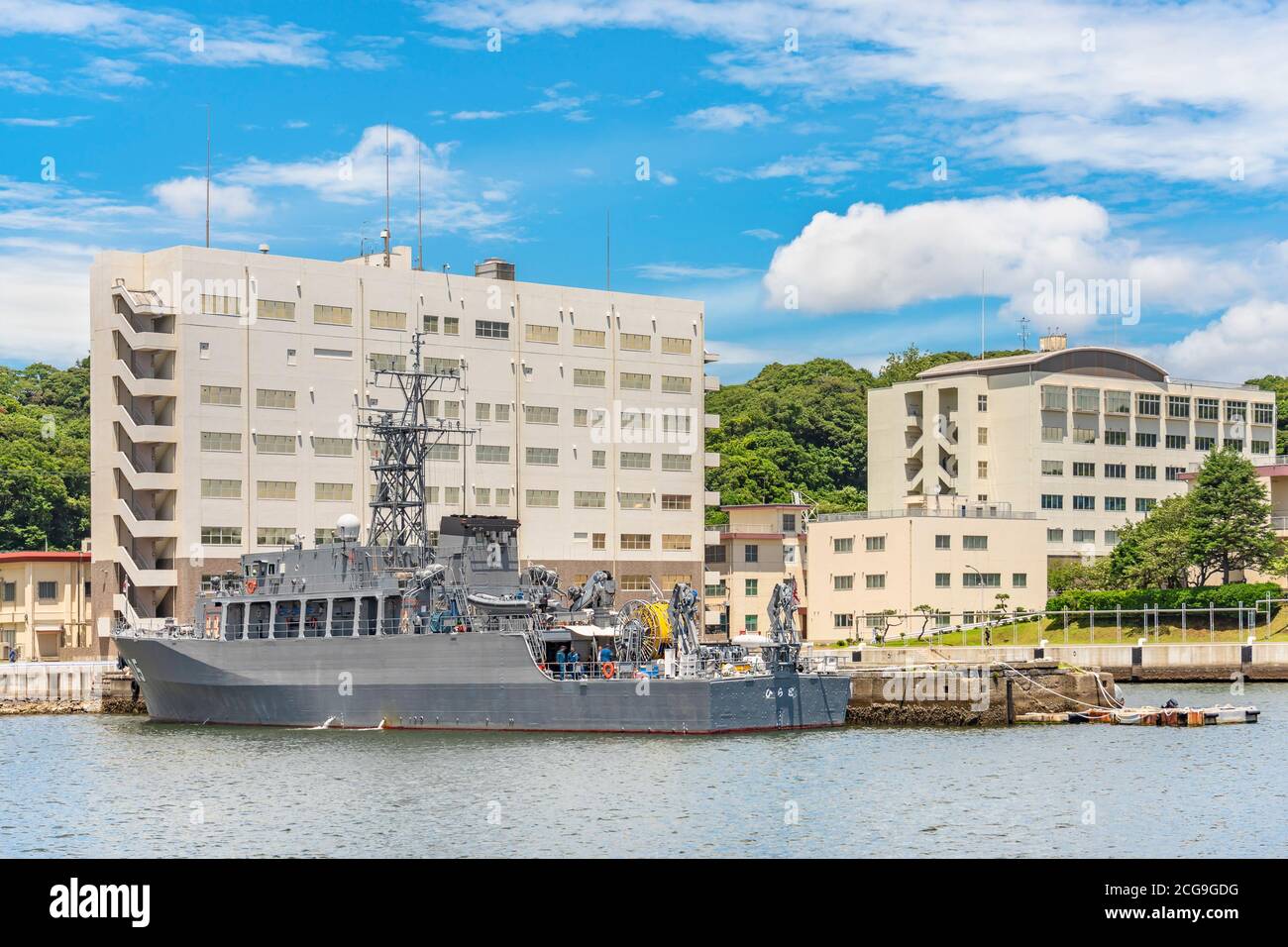 yokosuka, japan - july 19 2020: Minesweeper ship JS Hirado MSO-305 of ...