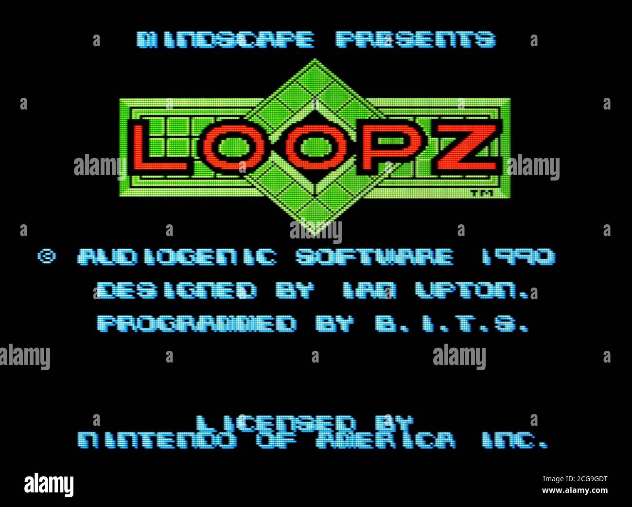Loopz - Nintendo Entertainment System - NES Videogame - Editorial use ...