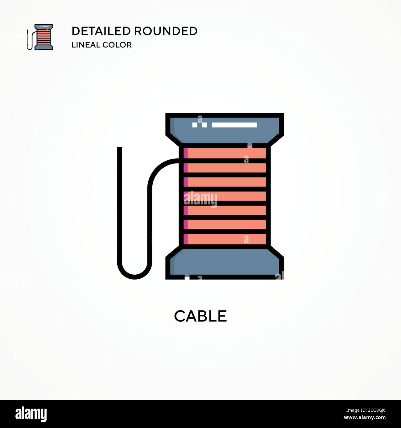 Cable vector icon. Modern vector illustration concepts. Easy to edit ...