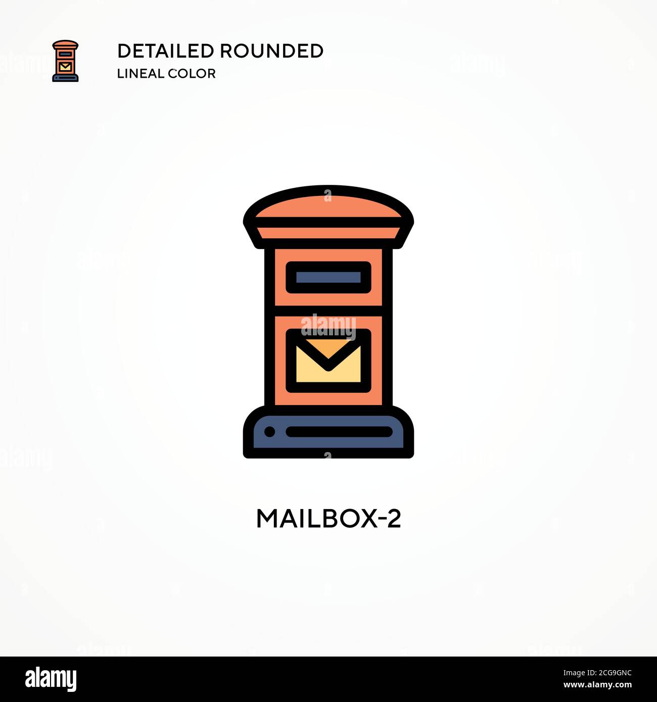 Two mailboxes Stock Vector Images - Alamy