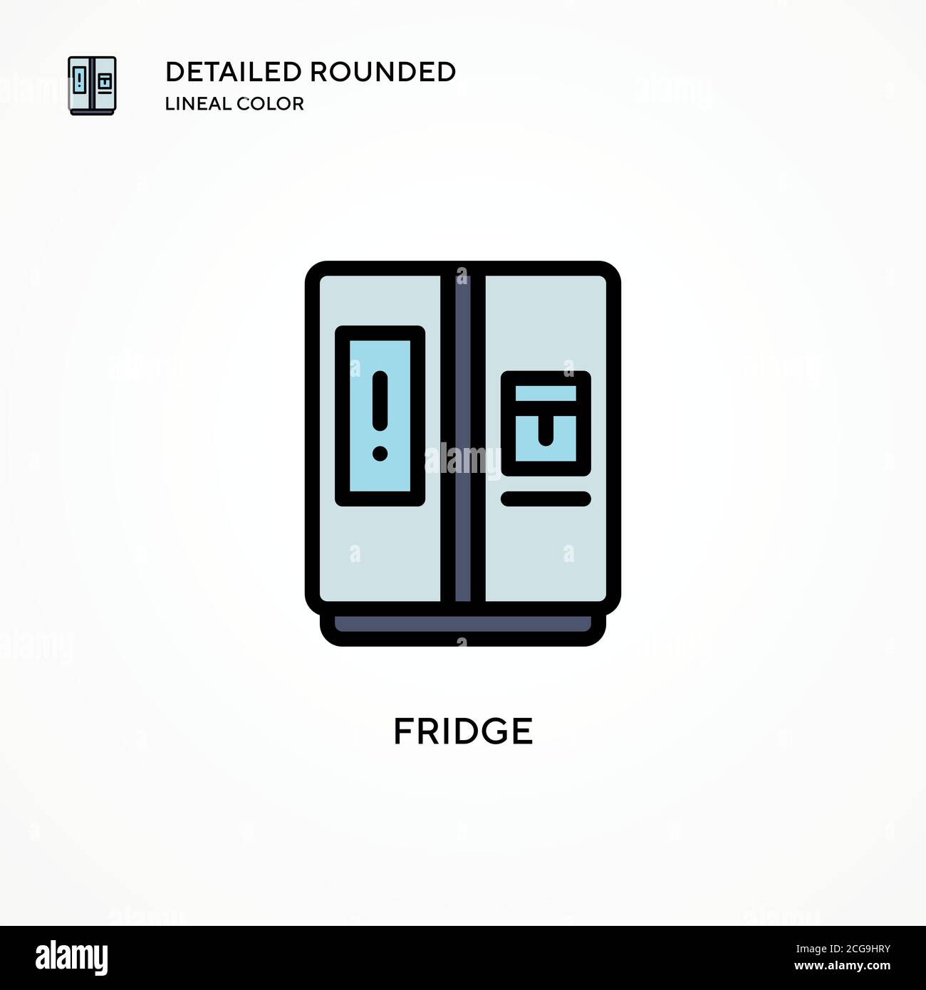 Fridge vector icon. Modern vector illustration concepts. Easy to edit ...