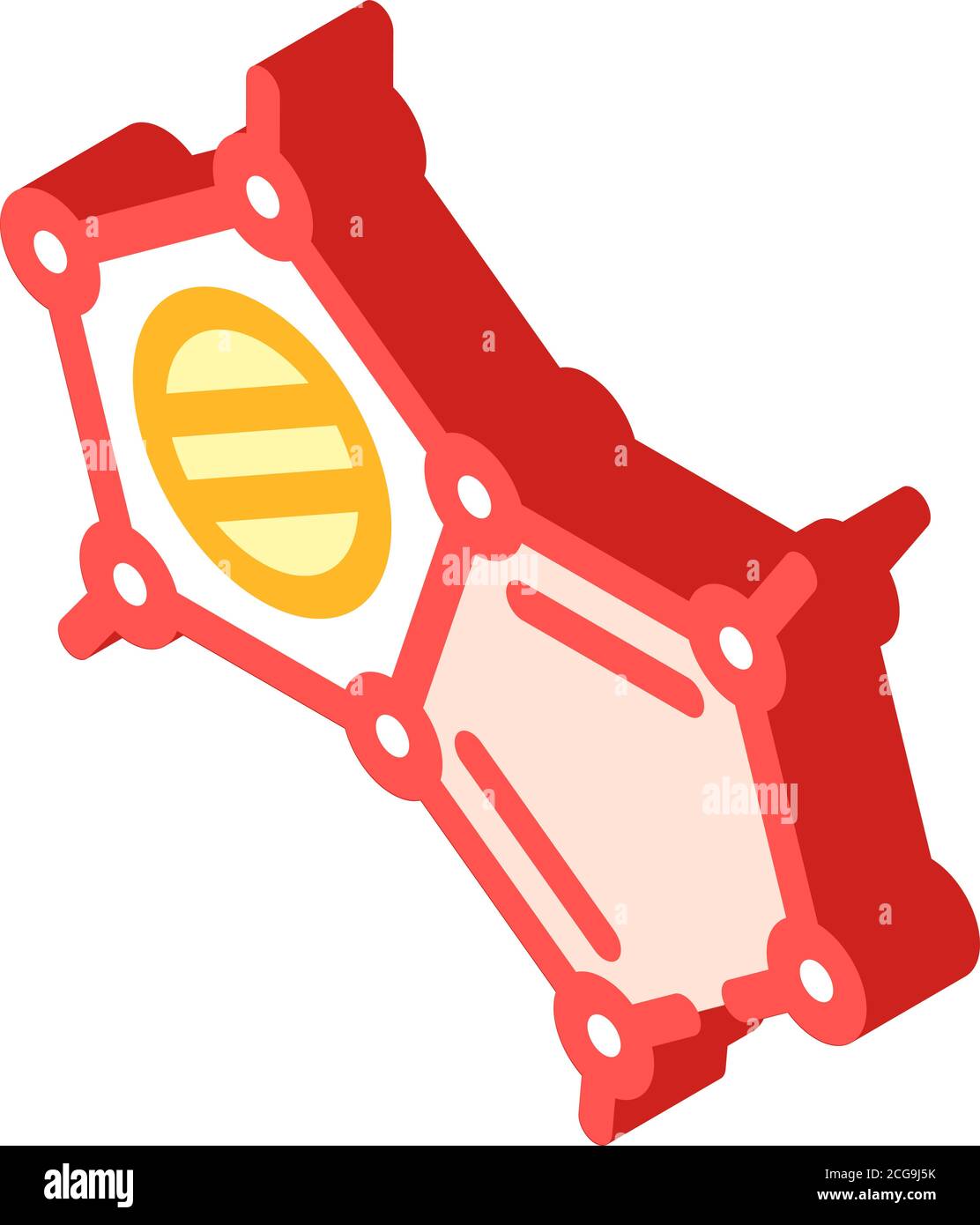 Molecular Structure Isometric Icon Vector Isolated Illustration Stock Vector Image And Art Alamy