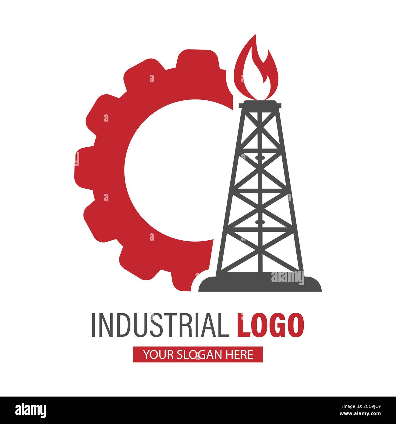 Industrial logo. Stock vector image for logo, logo, sticker or sticker ...