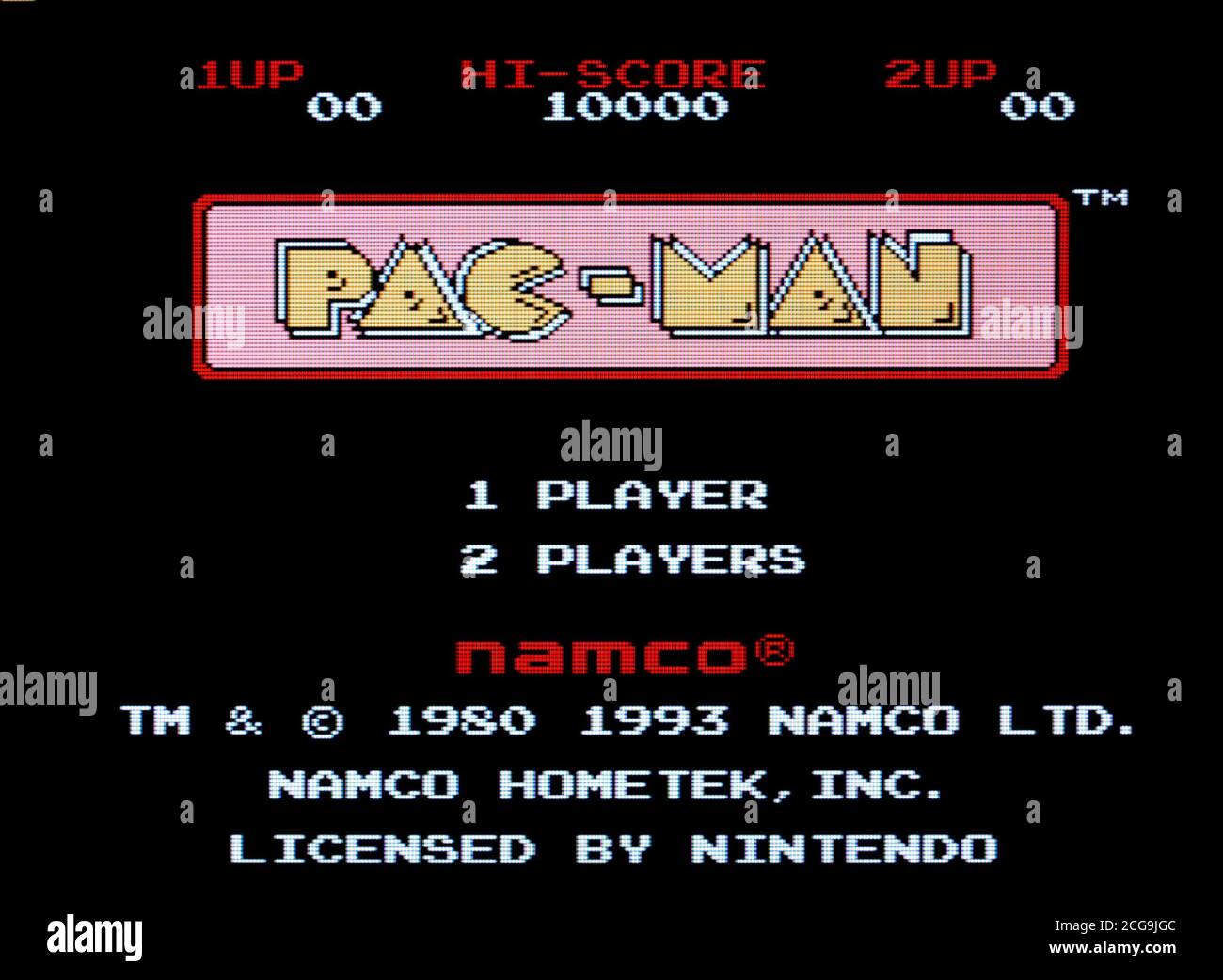 Pac-Man - Nintendo Entertainment System - NES Videogame - Editorial use ...