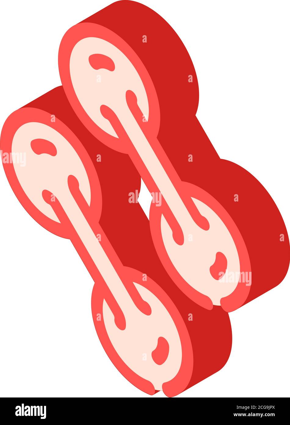 pathogen bacteria isometric icon vector isolated illustration Stock ...