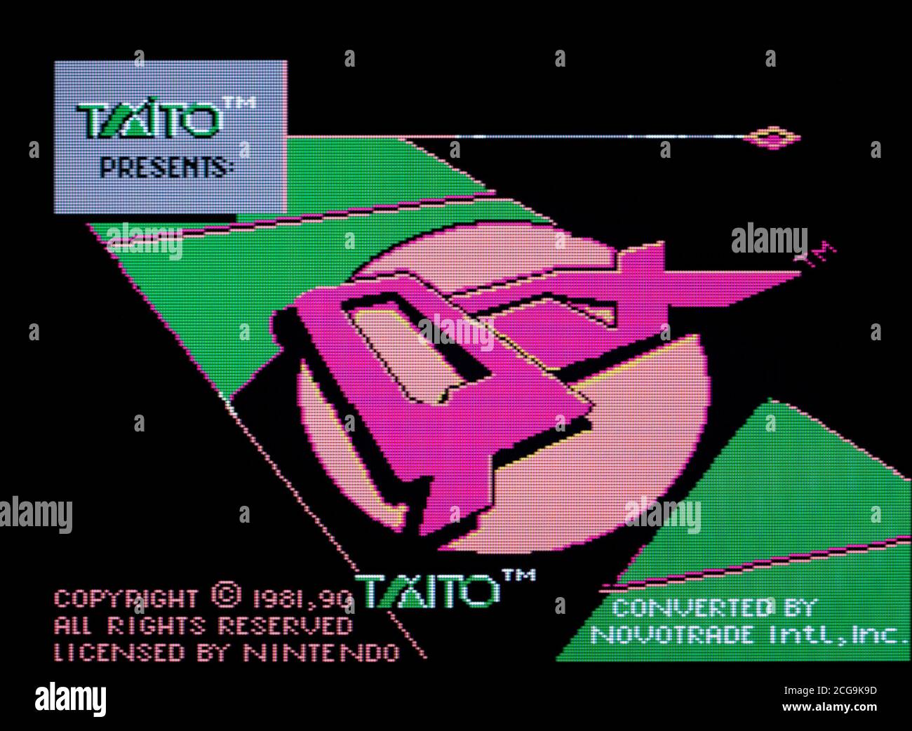 Qix - Nintendo Entertainment System - NES Videogame - Editorial use ...