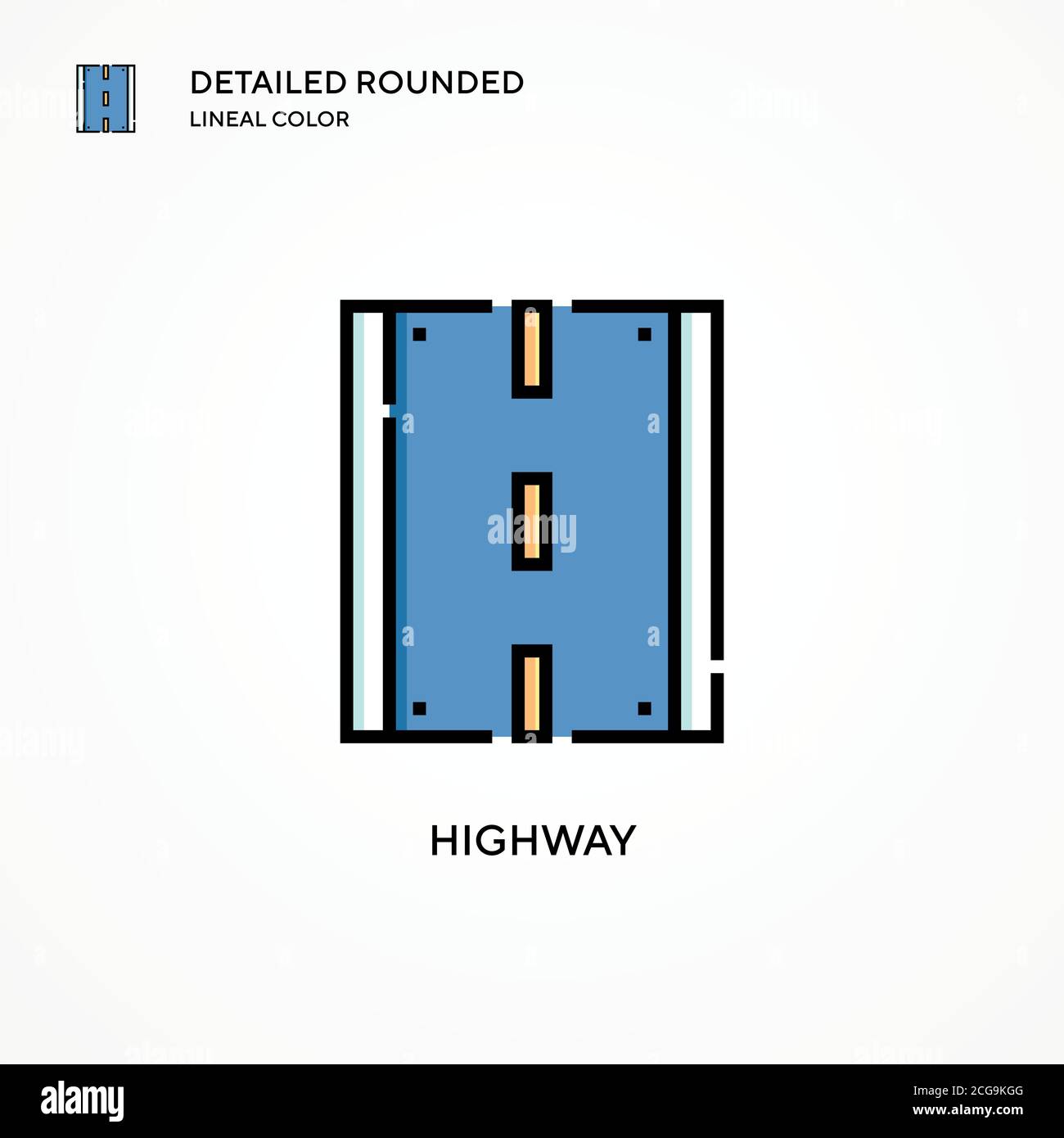 Highway vector icon. Modern vector illustration concepts. Easy to edit ...