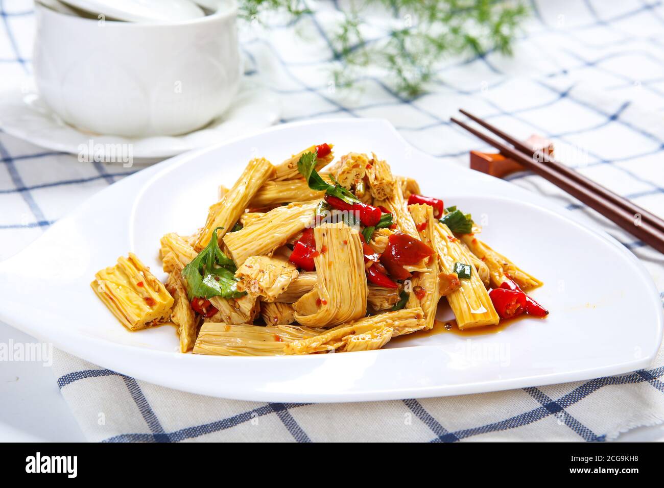 Cold bean curd stick Stock Photo - Alamy