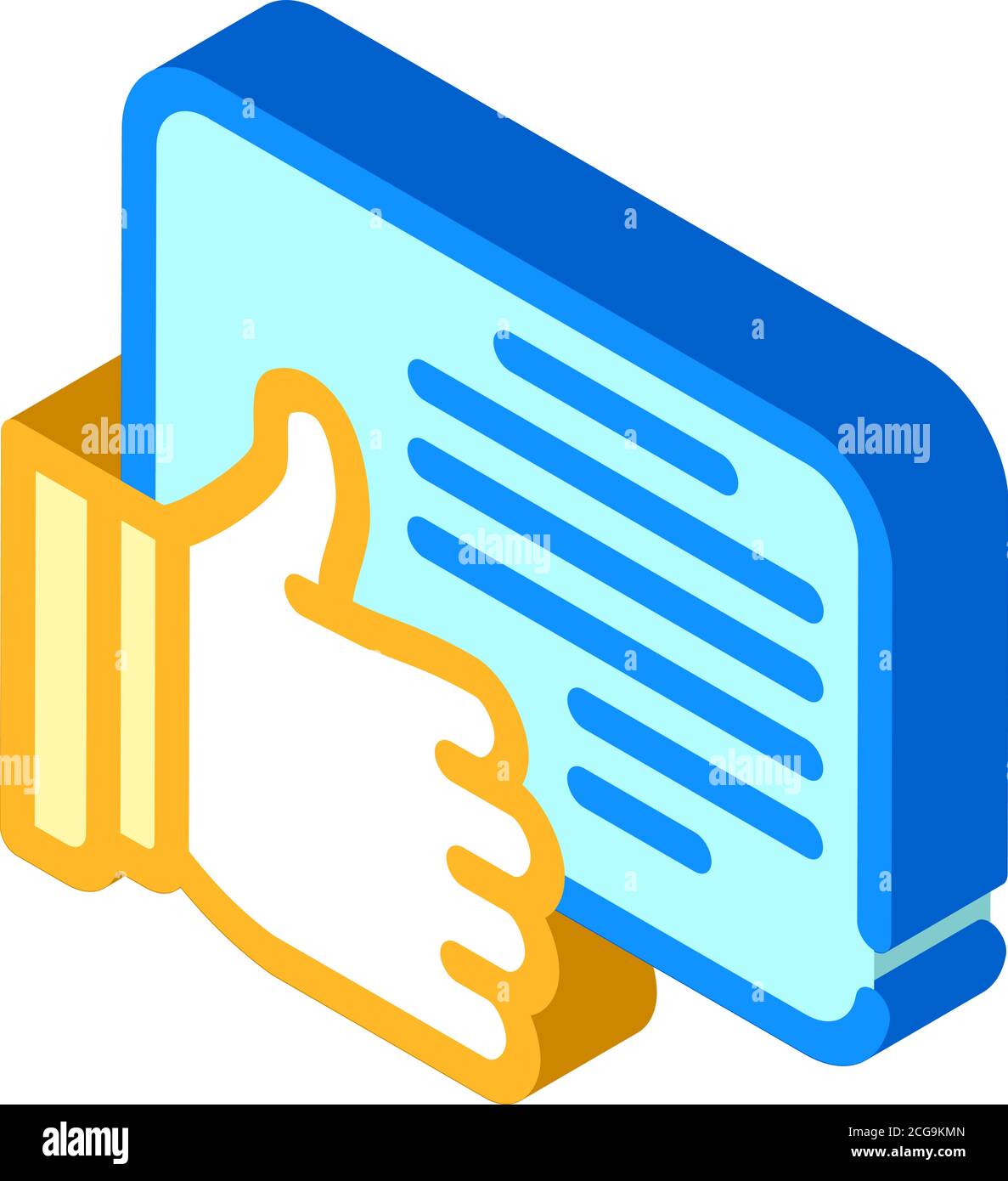 review with like isometric icon vector illustration Stock Vector Image ...
