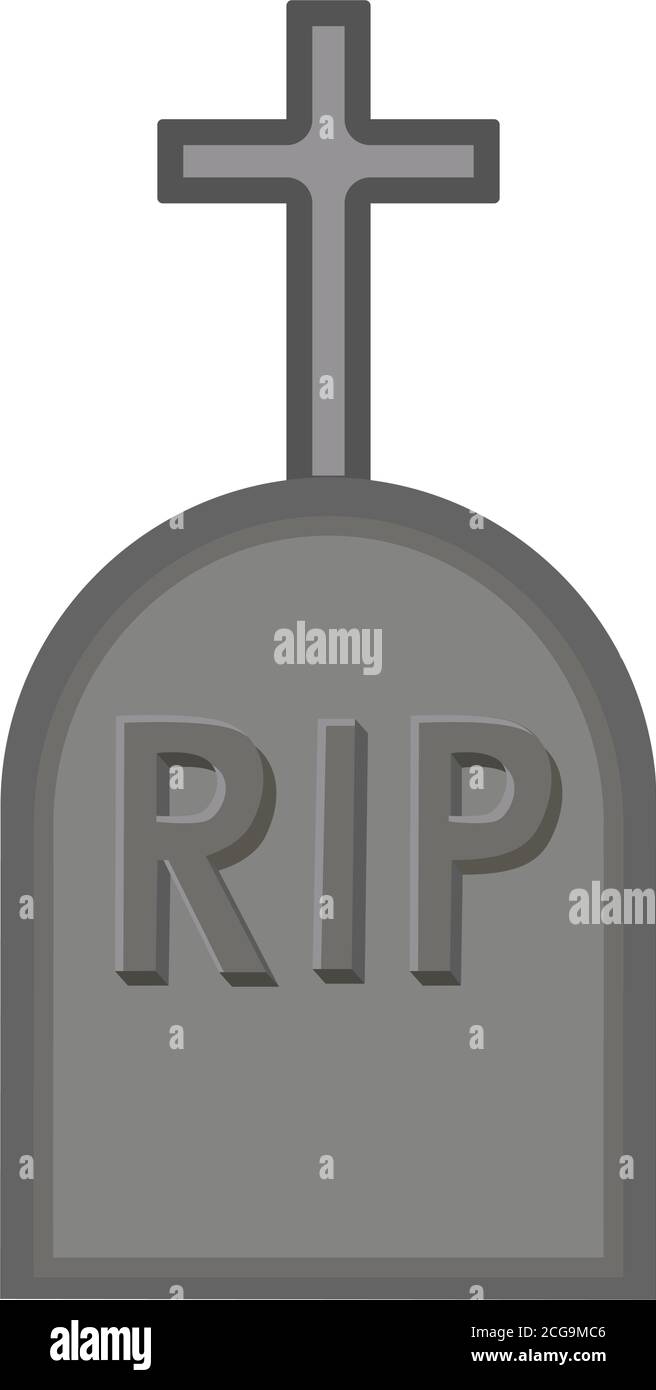 rip grave with cross vector design Stock Vector Image & Art - Alamy