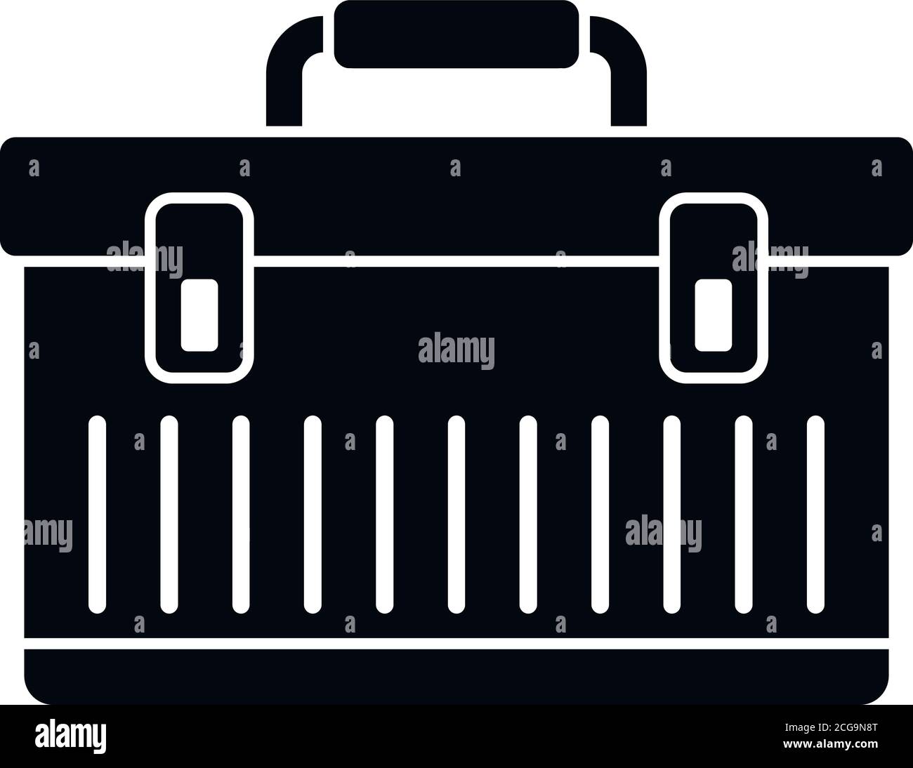 Aircraft repair tool box icon. Simple illustration of aircraft repair ...