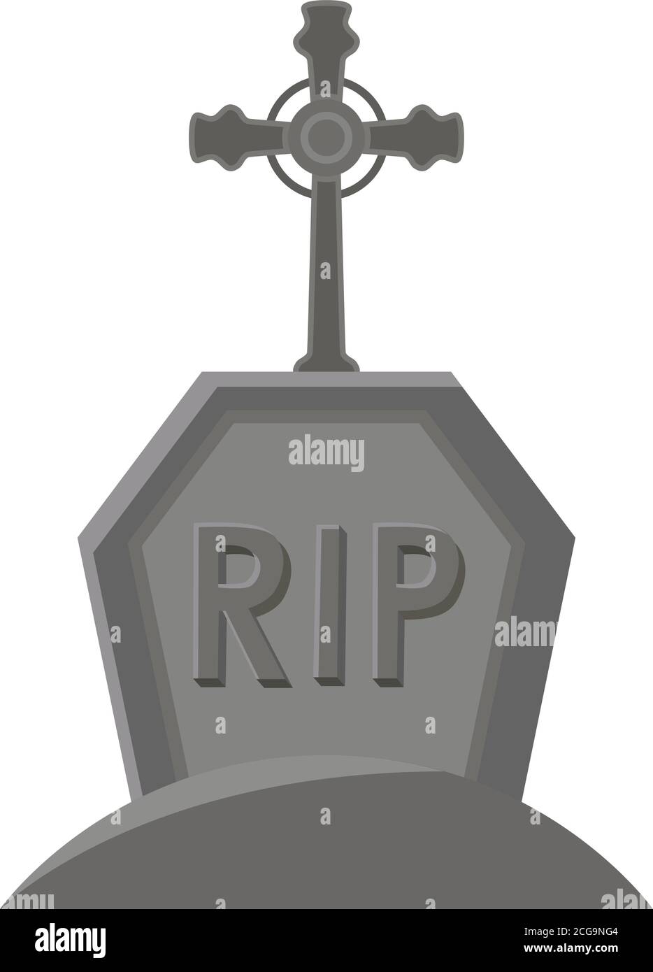 rip grave with cross vector design Stock Vector Image & Art - Alamy