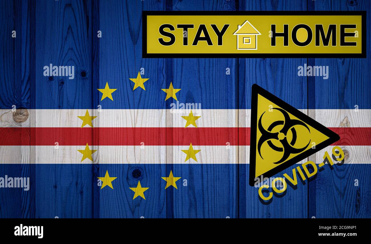 Flag of the Cape Verde in original proportions. Quarantine and ...