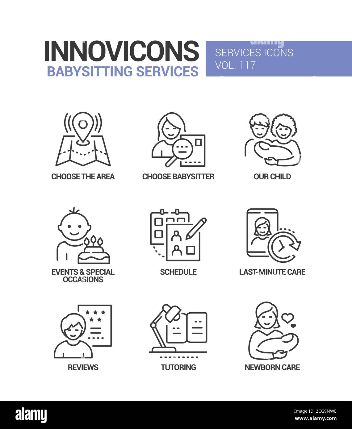 Review linear icons set Stock Vector Images - Alamy