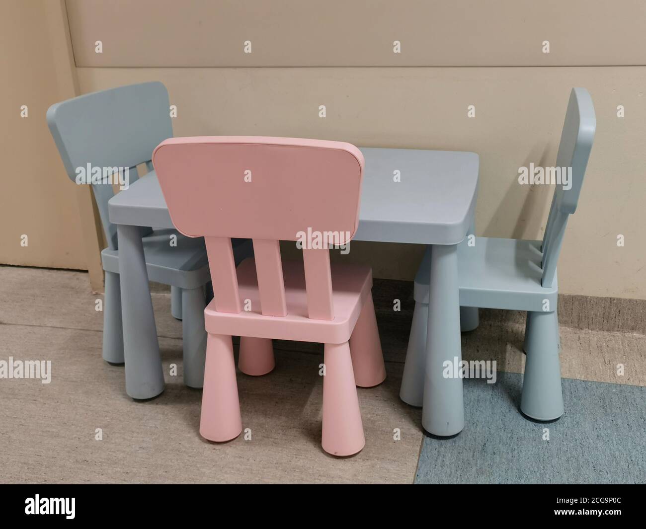 Nursery school classroom table chairs hi-res stock photography and ...