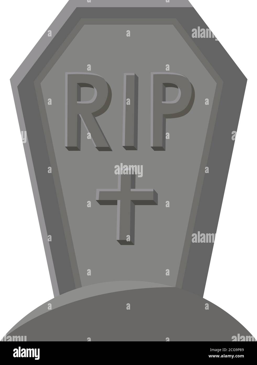 rip grave with cross vector design Stock Vector Image & Art - Alamy