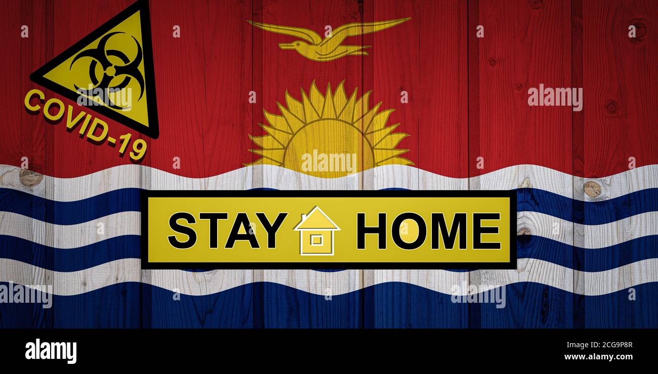 Flag of the Kiribati in original proportions. Quarantine and isolation ...
