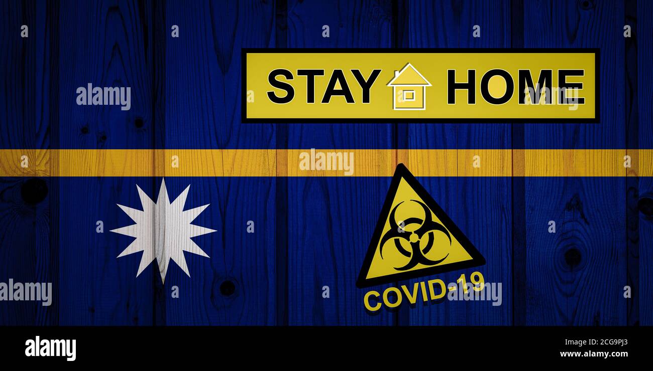 Flag of the Nauru in original proportions. Quarantine and isolation ...