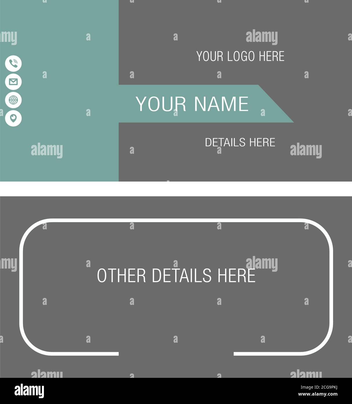 Branding card vector Stock Vector Images - Alamy