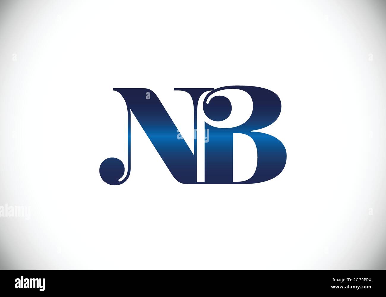 Initial Monogram Letter N B Logo Design Vector Template. N B Letter ...